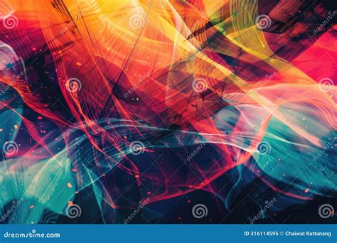 Futuristic Digital Display Vibrant Abstract Art Adding A Pop Of Color