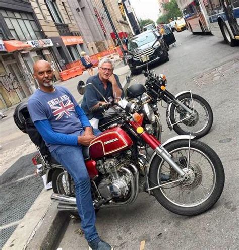 Rolling Around Nyc On Two Honda Cb3504 Rhondamotorcycles