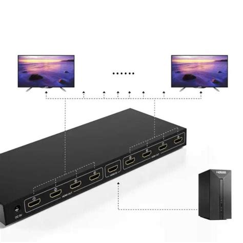 High Quality UHD K X K D Port Hdmi Splitter With Pin UK Plug Power Adapter Shopee Malaysia