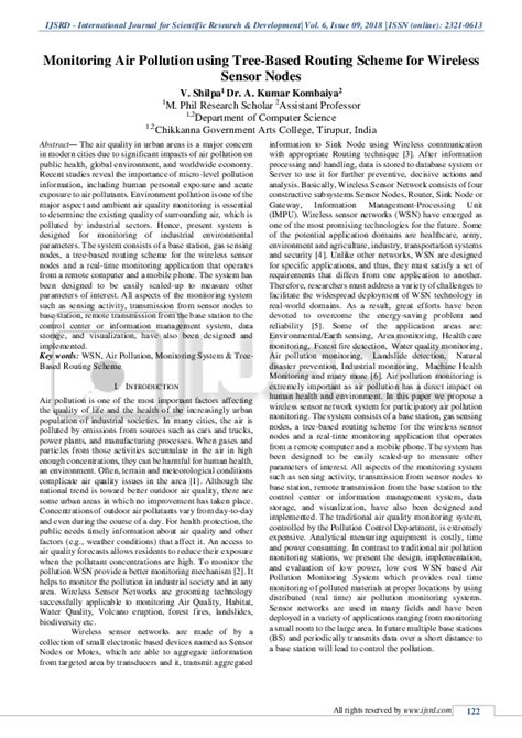 Pdf Monitoring Air Pollution Using Tree Based Routing Scheme For