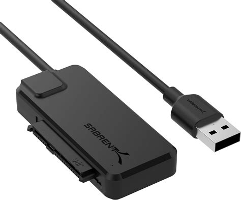 Sabrent Usb 32 Type A To Satau2 Ssd Adapter Cable With