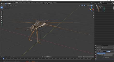 Water Strider 3d Model 49 3ds Blend C4d Fbx Max Ma Lxo Obj