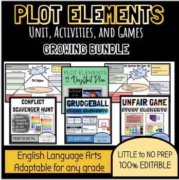 Plot Elements Story Elements Unit Activities Games New Teachers
