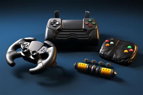 Premium Photo High Angle Controllers And Gaming Chair