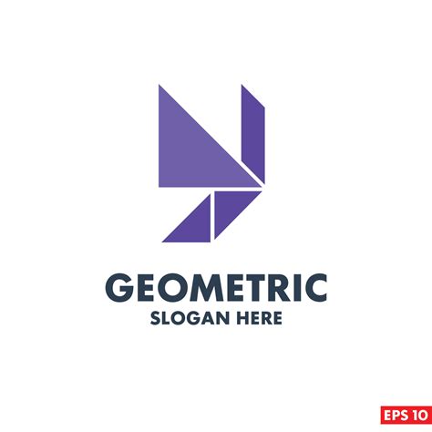 Geometric Logo Design With Typography And Light Background Vector 13285699 Vector Art At Vecteezy