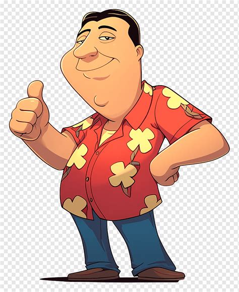 Glenn Quagmire Cartoon Man In Hawaiian Shirt Png Pngwing