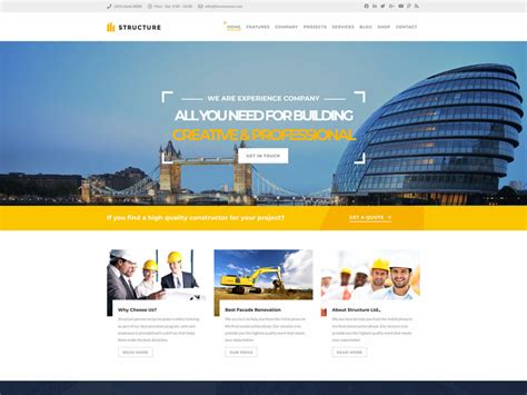 18 Best Construction Company Wordpress Themes Deothemes