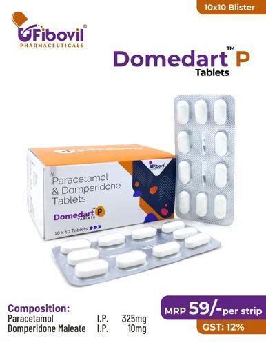 Paracetamol And Domperidone Tablets For Clinical At Rs 59 Stripe In Surat