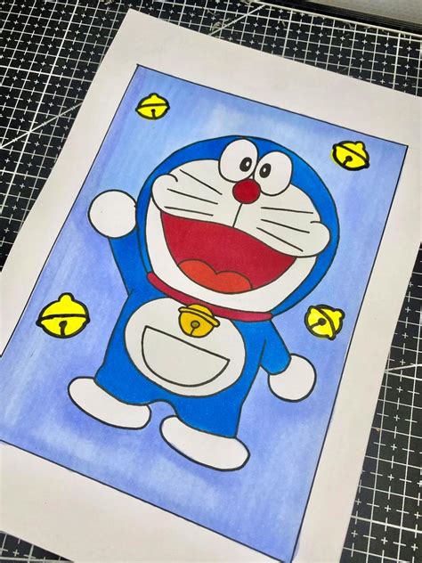 哆啦a梦简笔画步骤带颜色怎么画（汇总11张） 简笔画图片大全