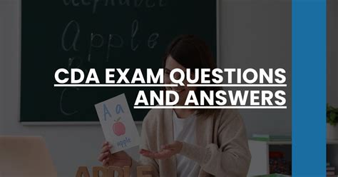 CDA Exam Questions And Answers CDA