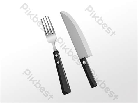 손으로 그린 주방 용품 도구 나이프와 포크 그림 일러스트 Png Psd 무료 다운로드 Pikbest
