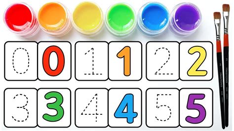 아이들을 위한 0부터 10까지 점선 숫자 따라쓰기 숫자 반복 따라 쓰기 영어숫자세기 Counting Numbers