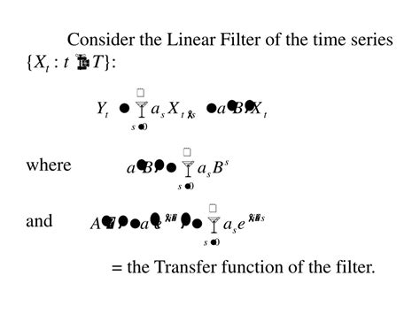 Ppt Linear Filters In Bivariate Time Series Analysis Powerpoint Presentation Id9163370
