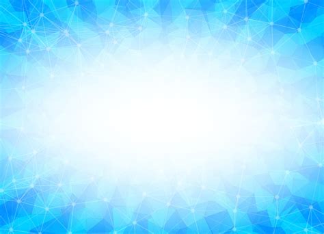 Geometric Blue Polygonal Background Molecule And Communication Connected Lines With Dots