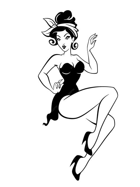 Premium Vector Illustration Of Pin Up Girl Vector
