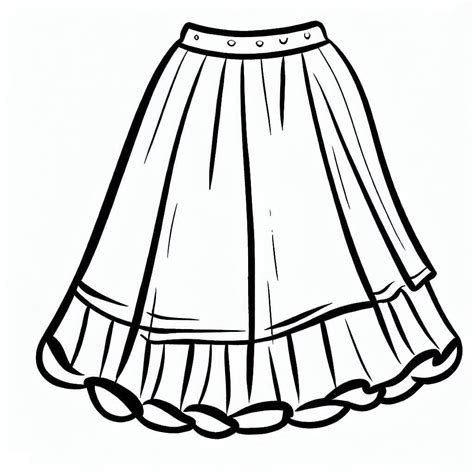 Coloriage Dessin Gratuit De Jupe Télécharger Et Imprimer Gratuit Sur