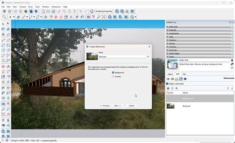Customizing A Models Background With Styles Sketchup Help