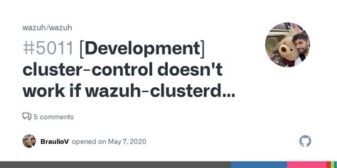 Development Cluster Control Doesnt Work If Wazuh Clusterd Is Running