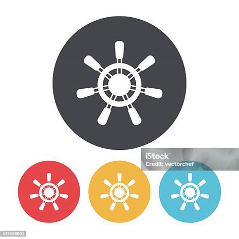 방향타 아이콘 단일 객체에 대한 스톡 벡터 아트 및 기타 이미지 단일 객체 바퀴 방향 Istock