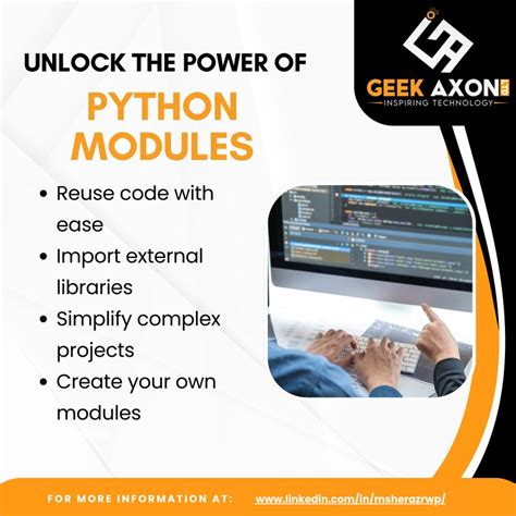Pythonmodules Learntocode Codereuse Programmingtips Geek Axon Pvt Ltd