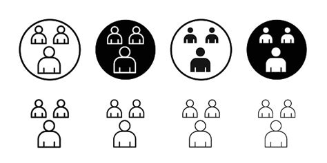 Interview Preparation Icon Flat Outline Fill Set Collection Stock