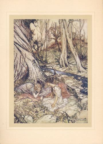 Antique Print Of Hermia And Helena Midsummer Nights Dream