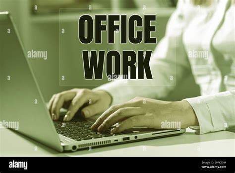 Conceptual Caption Office Work Business Approach A Work That Primarily