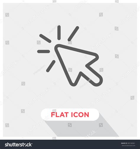 Click Vector Icon Cursor Symbol Modern Stock Vector Royalty Free Shutterstock