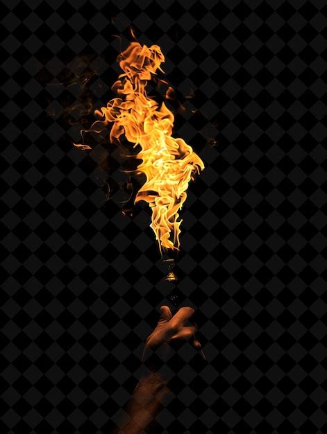Premium Psd Png Torchlight Fire With Handheld And Portable Flames