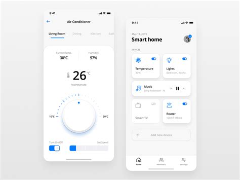 Smart Home Smart Home App Interface Design Smart Home Design
