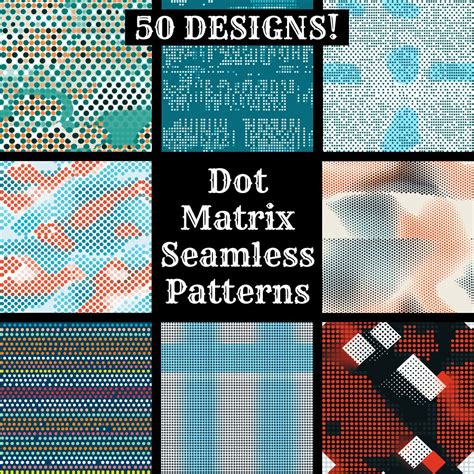 Dot Matrix Seamless Digital Paper Printable Scrapbook Paper Seamless
