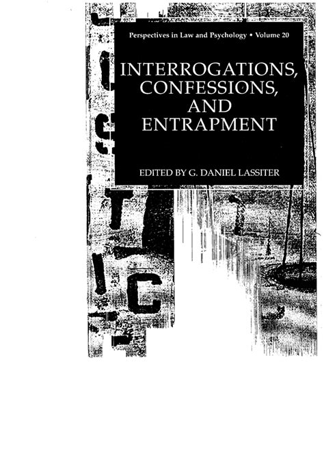 PDF Attempts To Improve The Police Interviewing Of Suspects