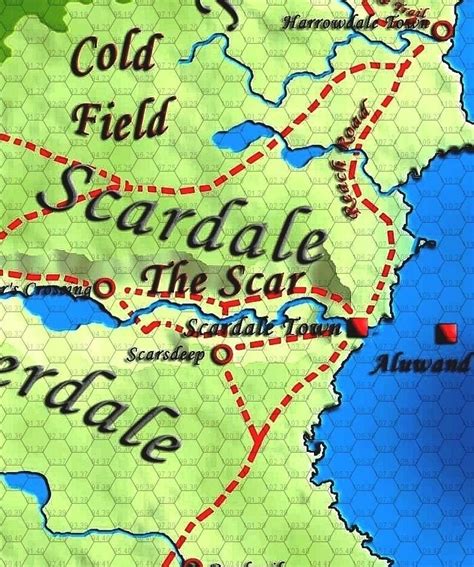 Faerun Dalelands Map Dungeons And Dragons Png Download Etsy