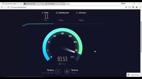 Telstra Speed Test