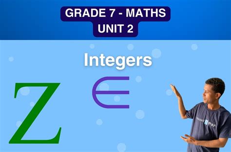 Grade 7 Maths Unit 2 Integers Saquama Education In Your Hands
