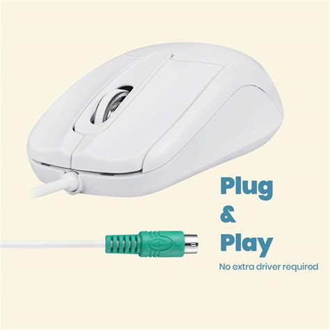Perixx White Optical Ps 2 Mouse Texelec