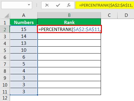 Excel PERCENTRANK Use Of Excel PERCENTRANK Function