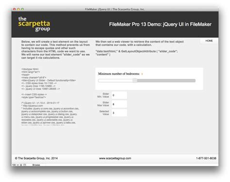 Using JQuery UI In FileMaker Part The Scarpetta Group Inc