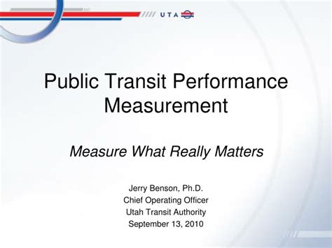 Ppt Public Transit Performance Measurement Powerpoint Presentation Free Download Id2403569