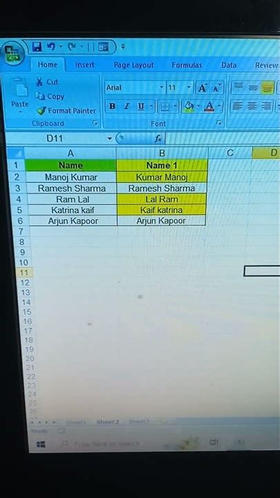 how to compare two different data in excel sheets shots youtube