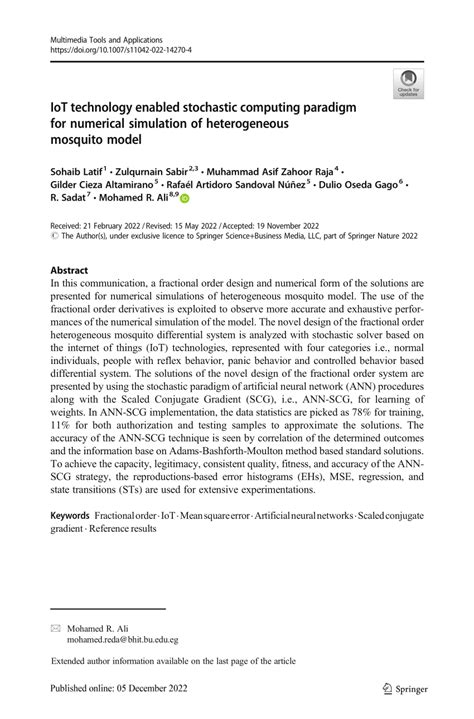 Pdf Iot Technology Enabled Stochastic Computing Paradigm For
