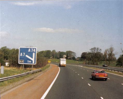 File:Start of the A74 northbound.jpg - Roader's Digest: The SABRE Wiki