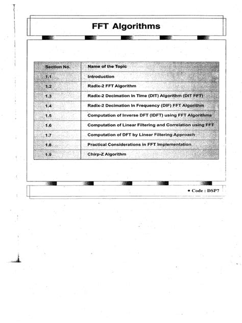 b fft pdf
