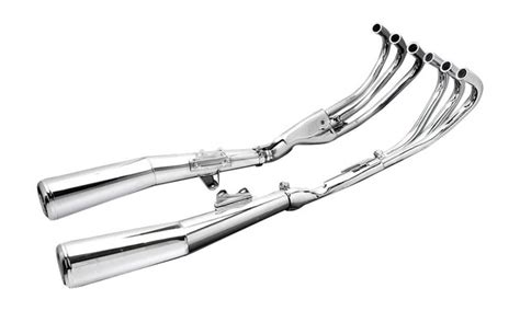 Delkevic Twin Shock Full Chrome Exhaust 1979 1980 Honda Cbx1000 Cbx For