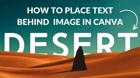 How To Place Text Behind An Image In Canva Blogging Guide