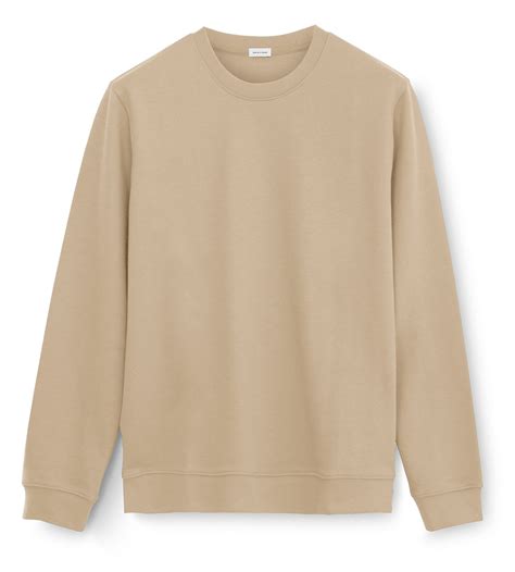 Custom Fitted Cotton Sweatshirt Oxford Tan Son Of A Tailor