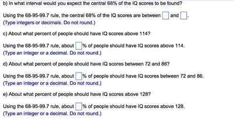 Solved A Particular Iq Test Is Standardized To A Normal