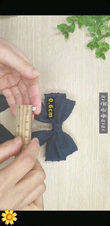 427 팝콘라인 리본핀만들기 리본핀 가운데 바느질로 큐빅장식 다는 방법 Hair Clip 리본공예 Ribbon Hairpin 긴 꼬리 리본만들기 Shorts Youtube