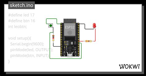 Ryan Lindo Teste Com For E Btn Wokwi Esp32 Stm32 Arduino Simulator