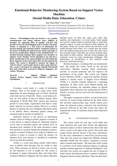 Pdf Analyzing Sentiment Level Of Social Media Data Based On Svm And